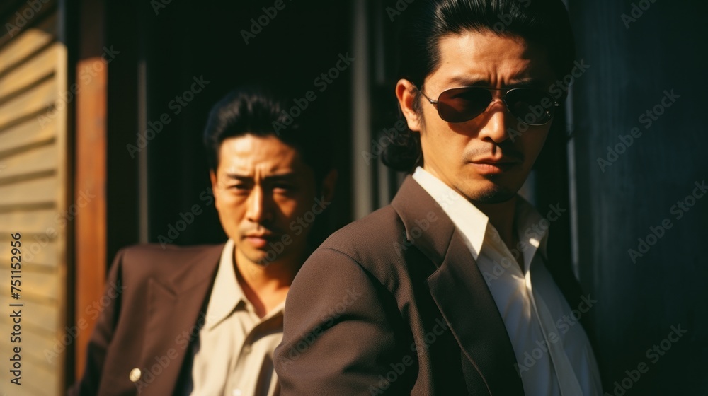 Cinematic criminals in Japan and Tokyo. Japanese mafia. Tokyo vice ...