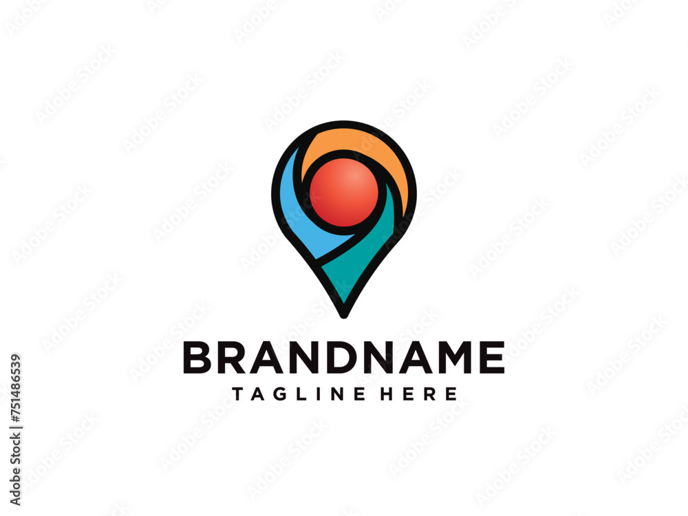 Mark logo, Location icon,Map logo for maps google maps, sign, route ...