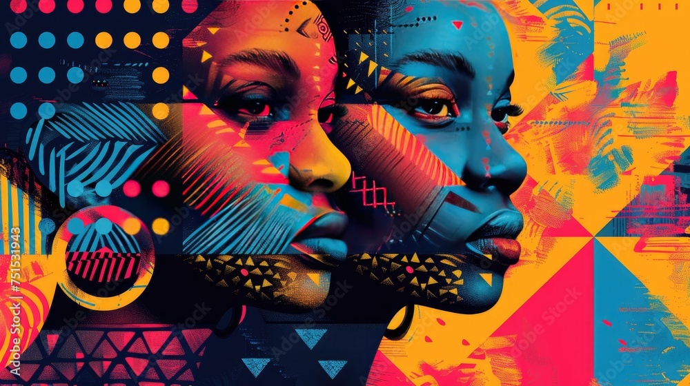 Collage of women of diverse culture. Diversity multi-ethnic and ...