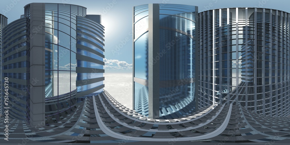 HDRI, environment map, spherical panorama, equidistant projection ...