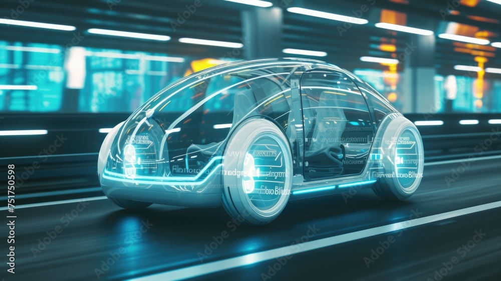 Conceptual design of a self-driving car with transparent displays and ...