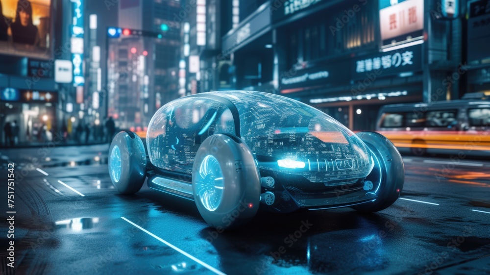 Conceptual design of a self-driving car with transparent displays and ...