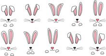 Easter Rabbit Face Pattern Free Stock Photo - Public Domain Pictures