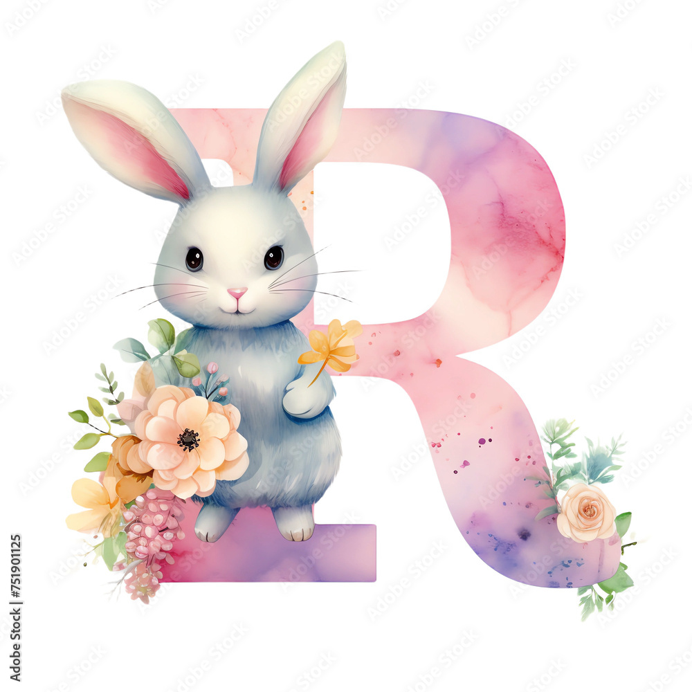 Photo Stock Cute Animal Alphabet R Sublimation Clipart,Animal Alphabet ...