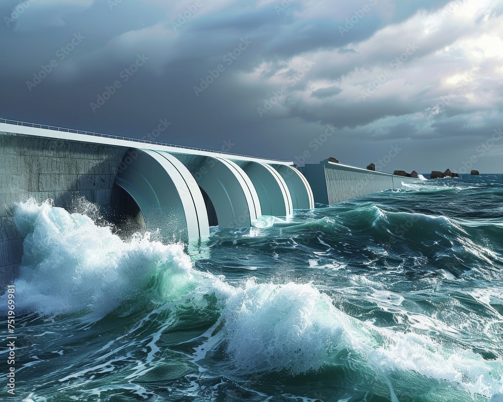 Sea barrier energy generation using tidal movements innovative ...