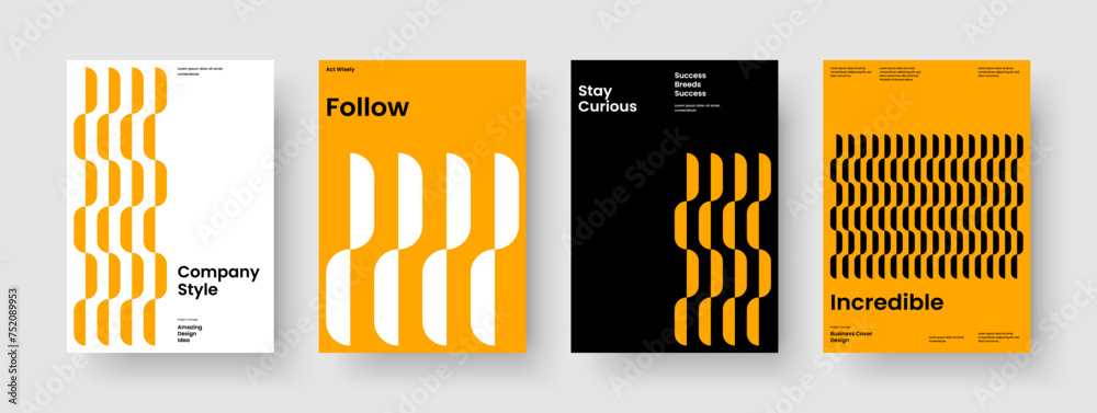 Geometric Poster Template. Modern Flyer Layout. Isolated Brochure ...