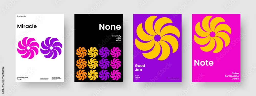 Geometric Book Cover Layout. Abstract Background Template. Modern ...