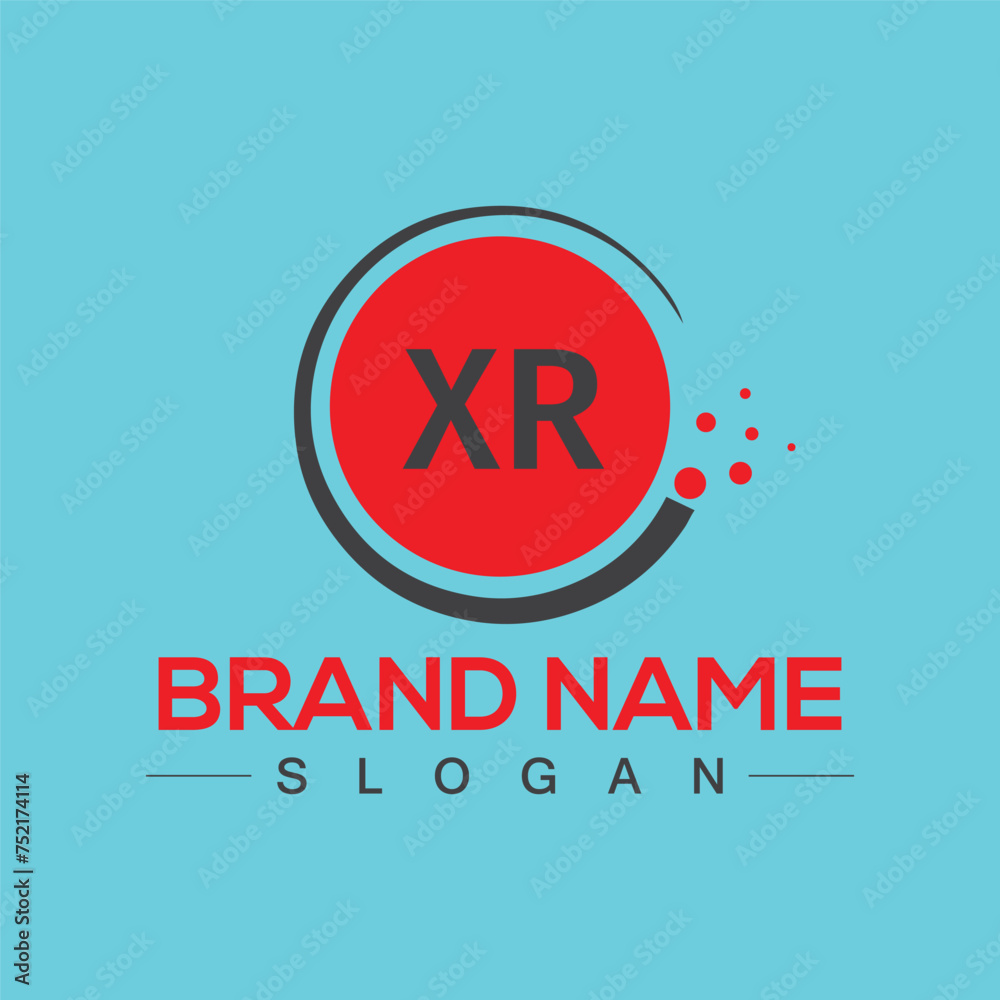 Letter XR handwritten unique logo design for your business Stock Vector ...