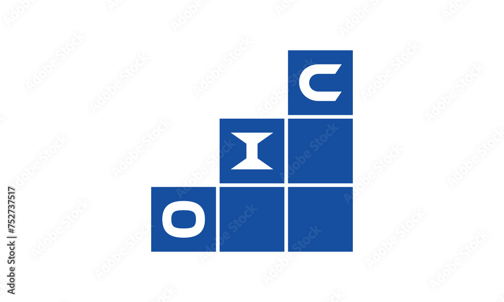 OIC initial letter financial logo design vector template. economics ...