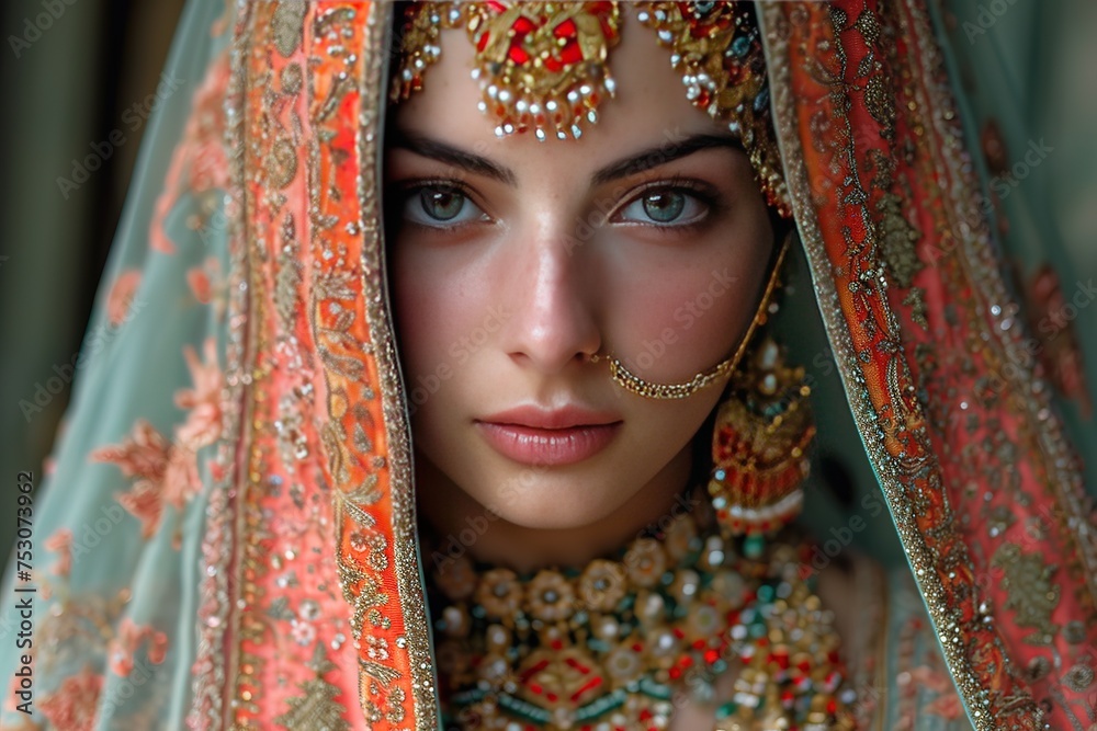 Kashmiri traditional wedding attire Showcase the traditional wedding ...