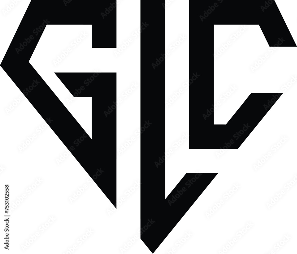 vector GLC Diamond logo Stock Vector | Adobe Stock