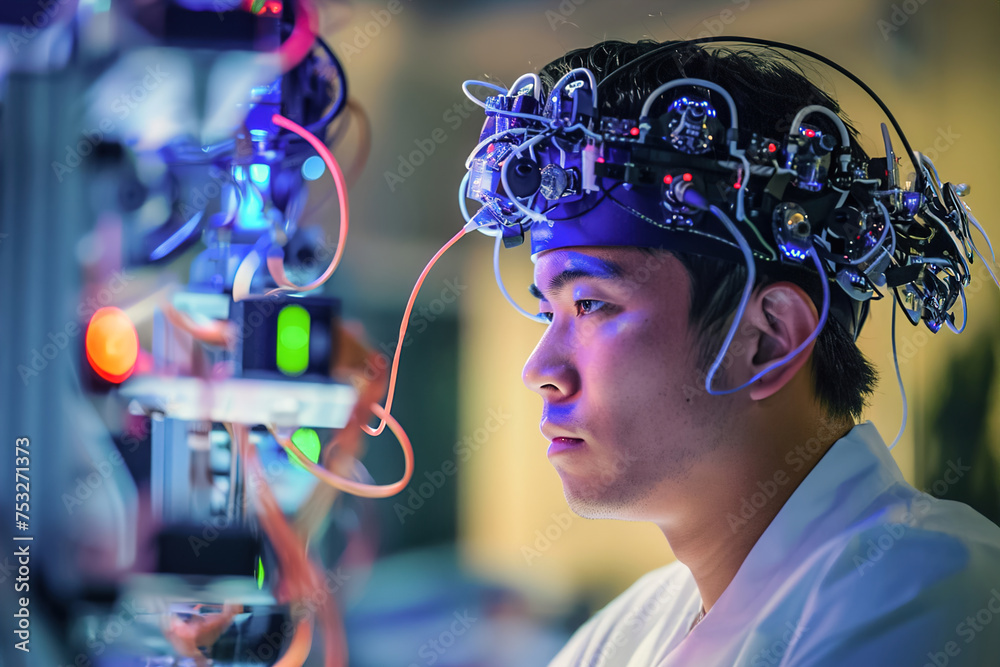 Scientists conduct experiments with EEG caps, exploring neurofeedback ...