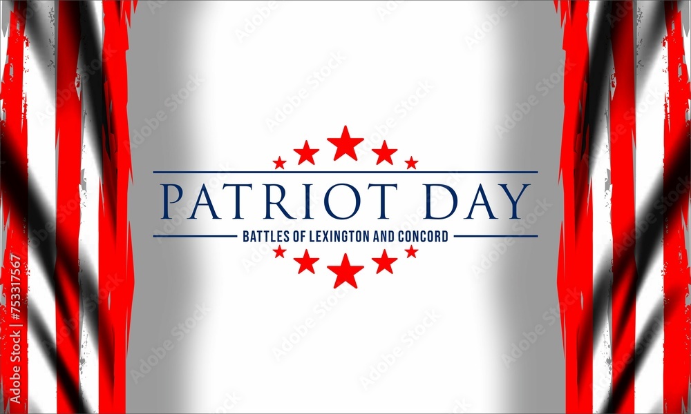 patriot day , battles of Lexington and Concord vektor background. Stock ...