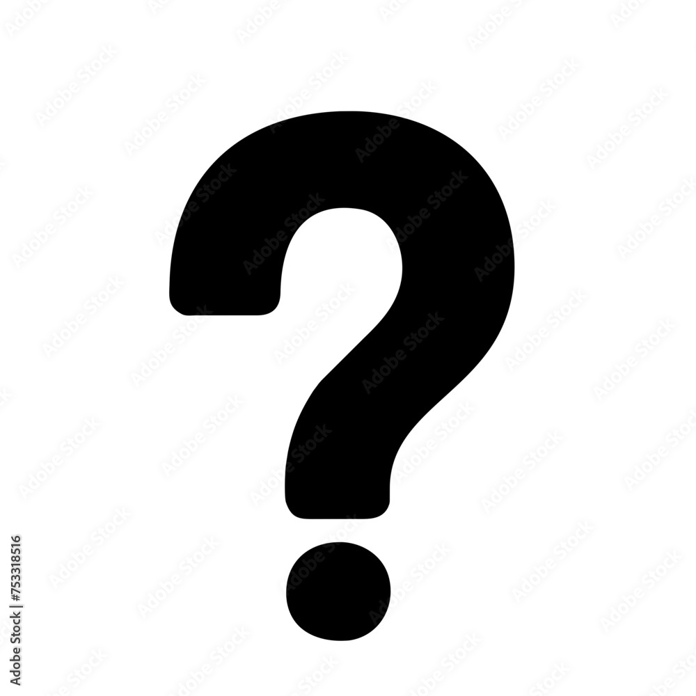 question mark symbol Stock Vector | Adobe Stock