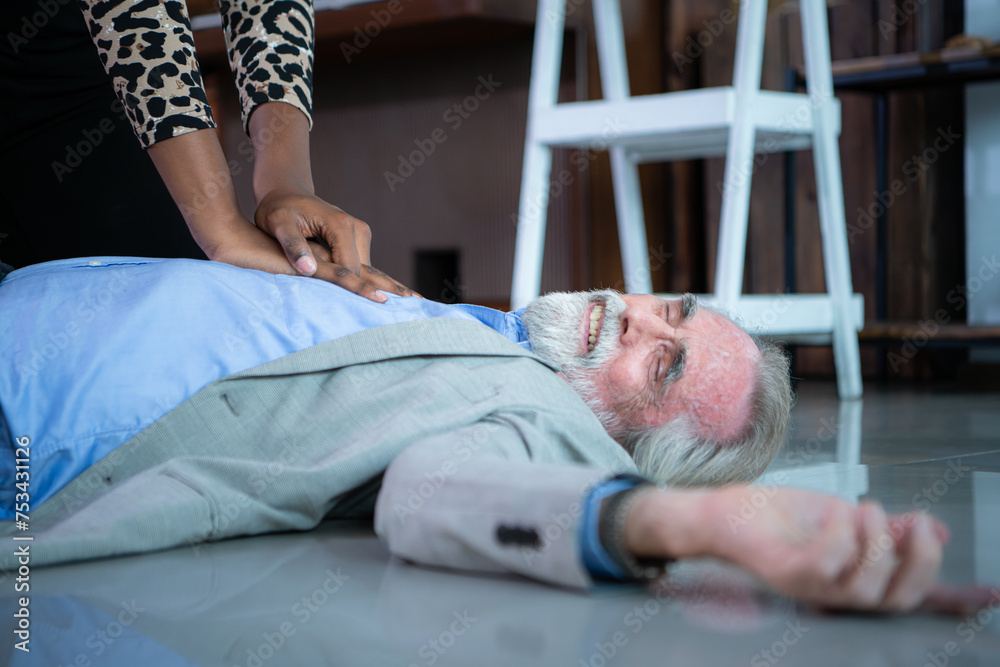 An elderly businessman suffered a sudden heart failure at work, A ...