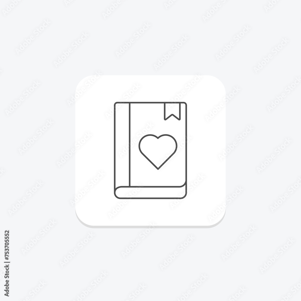 Motherhood Book icon, book, mom, parenting, guide thinline icon ...