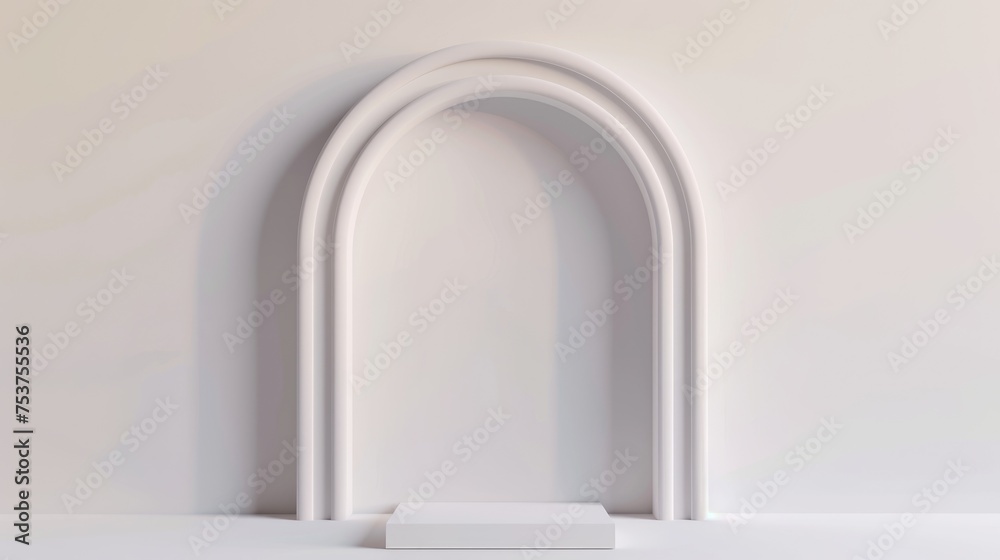 Arch Design for Advertising Exhibition Stand. Mock up Event Display ...