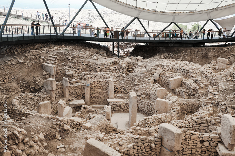 Archaeological excavation site of Gobekli Tepe. Neolithic Sanctuary ...