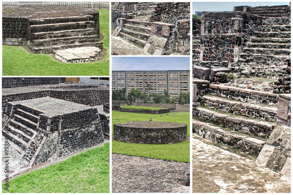 Photo Stock Tlatelolco was an important city of the Ancient Aztec ...