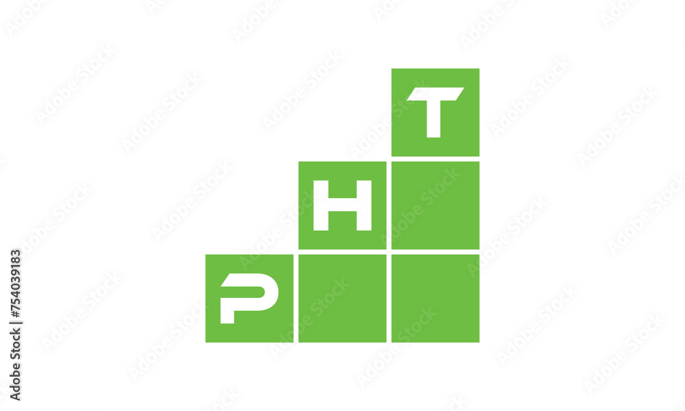 PHT initial letter financial logo design vector template. economics ...