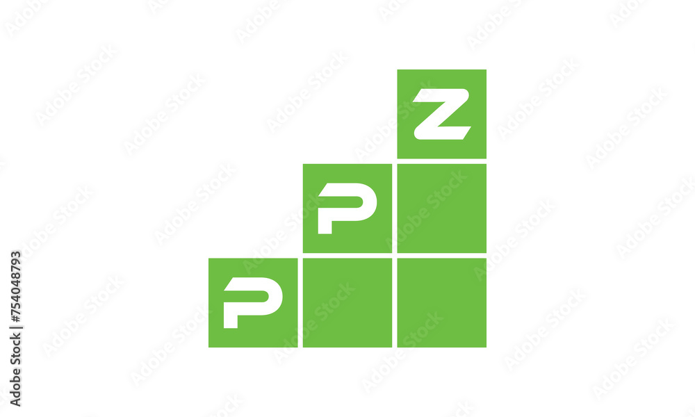 PPZ initial letter financial logo design vector template. economics ...