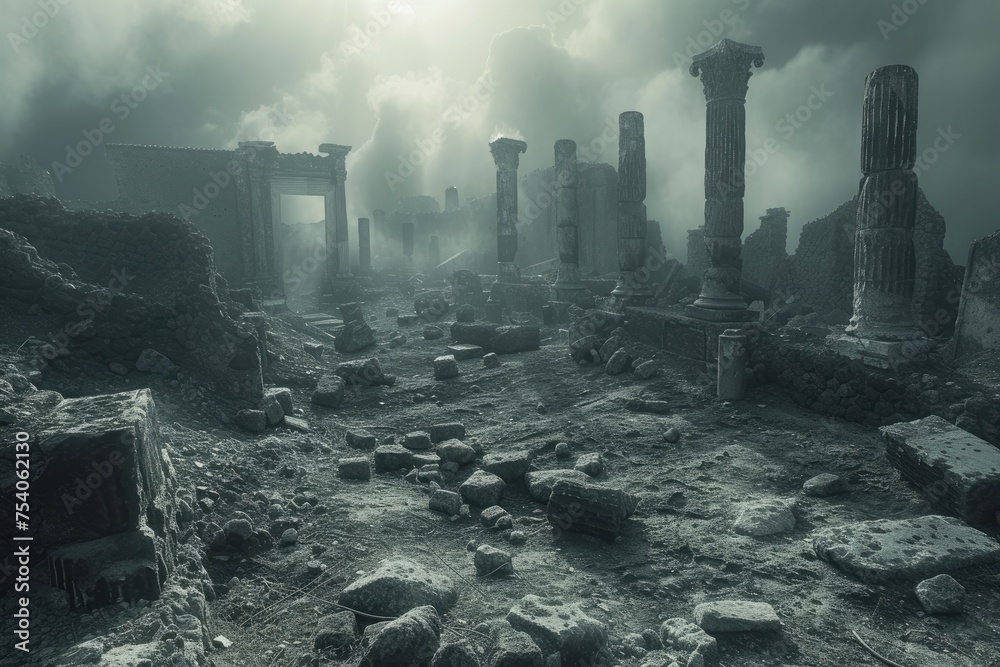 Pompeii tragedy: a haunting portrayal of the volcanic eruption's chaos ...