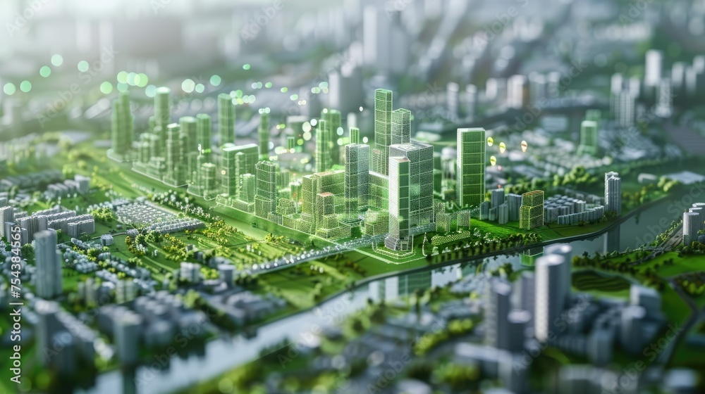 AI driven urban planning tools for sustainable city development Stock Illustration | Adobe Stock
