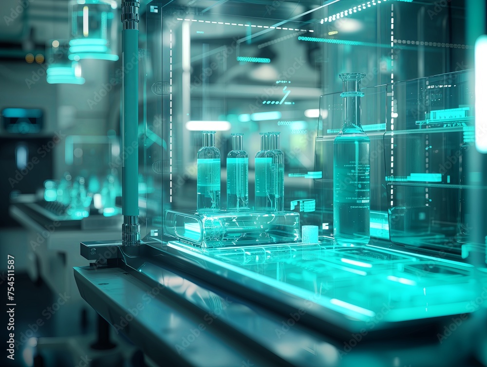 monitor of medical diagnostic equipment in hospital. Cardiogram ...