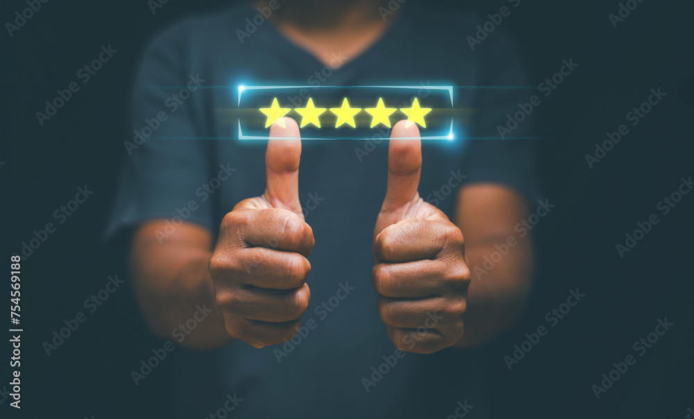 Customer evaluation feedback and satisfaction survey concept ...