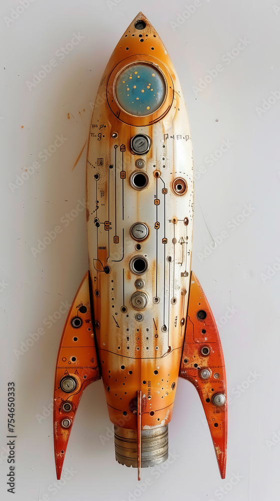 Upcycled e waste into minimalist spaceship art toys circuit boards and ...