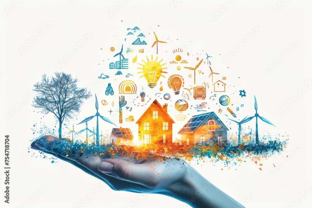 Smart Home finger control concept EV Wallbox & Assistive Technology ...