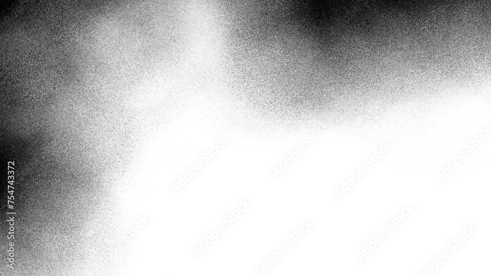 Black noise grain transparent gradient background. Dust effect with ...