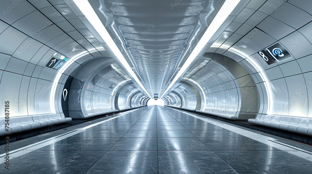 Halo Kaleidoscope Subway Station with Parametric Architecture and ...