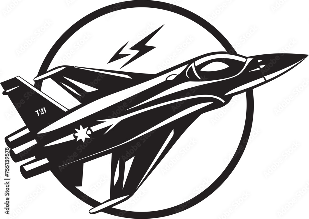 Thundering Glory Thunderbolt Emblematic Vector Symbol Bolt Battalion ...