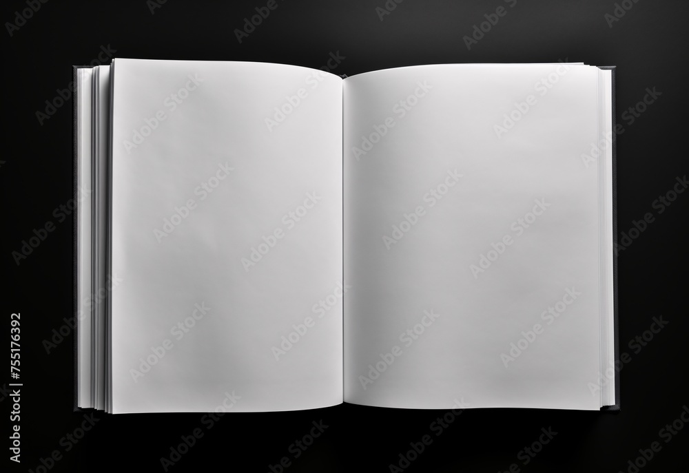 empty open magazine mockup Stock Illustration | Adobe Stock