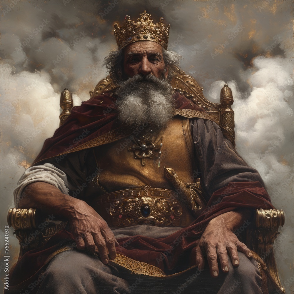 Royal legacy: king Salomon, an iconic biblical figure known for wisdom ...