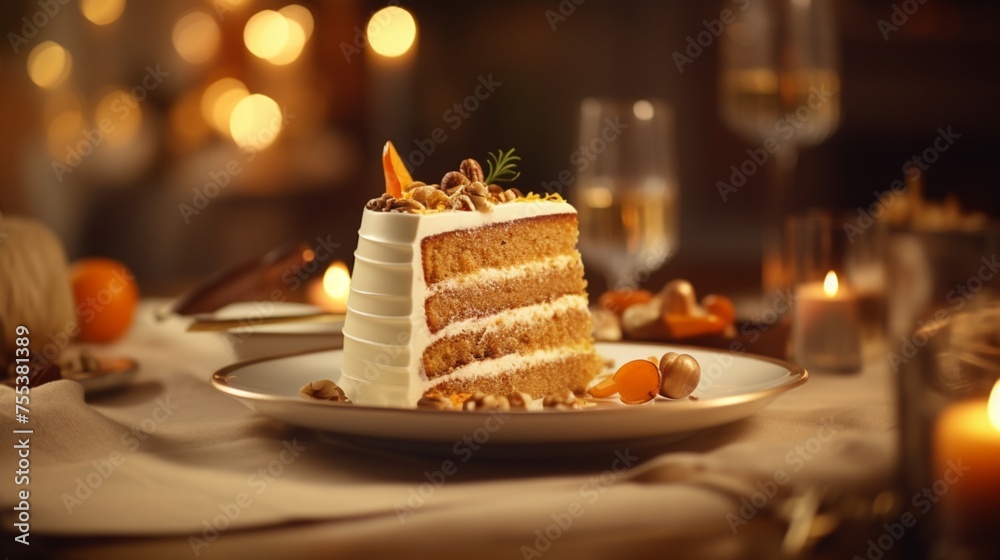 Photo Stock Immerse yourself in the tempting sight of a slice of carrot ...