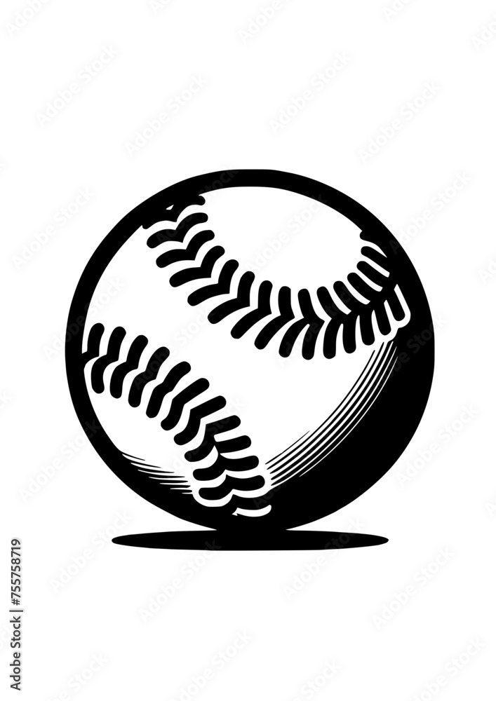 Vektor Baseball Svg, Baseball Stitches Svg, Baseball Clipart, Baseball ...