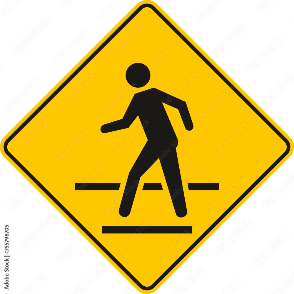 pedestrian crossing,zebra crossing,warning sign,Traffic Sign , Vector ...