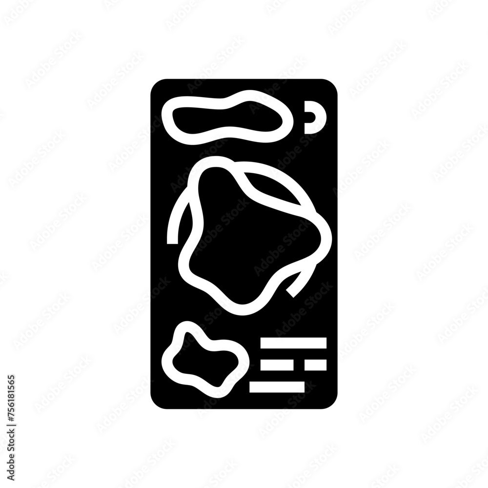 heatmap ux ui design glyph icon vector. heatmap ux ui design sign ...