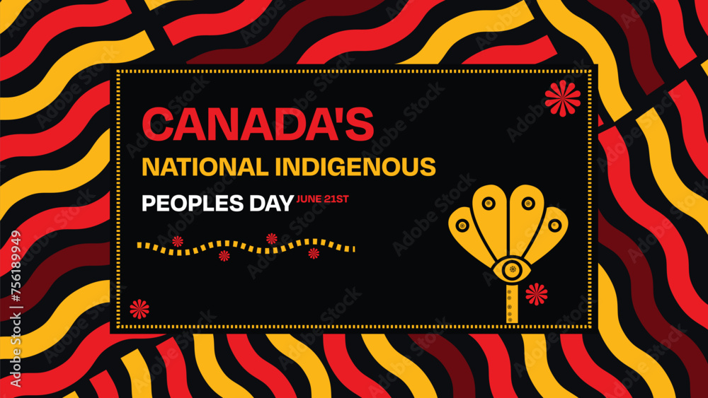 Canada's National Indigenous Peoples Day colorful wallpaper with ...