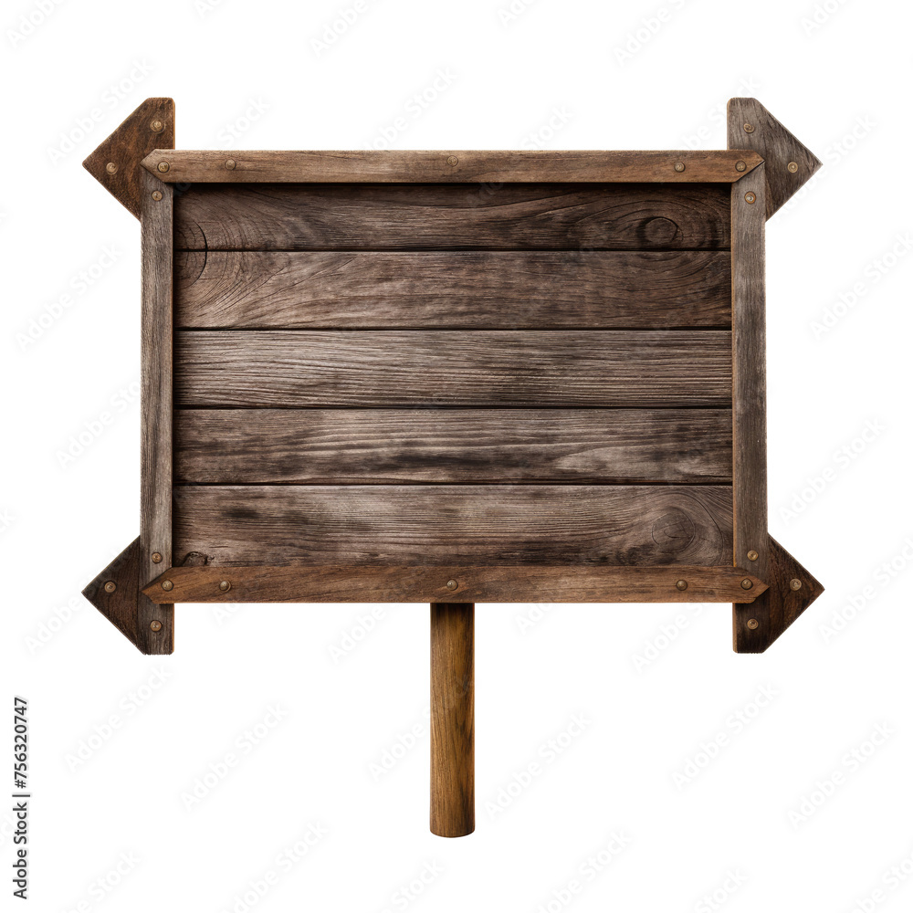 blank, empty wooden rustic signage sign board, signpost, post, and wood ...
