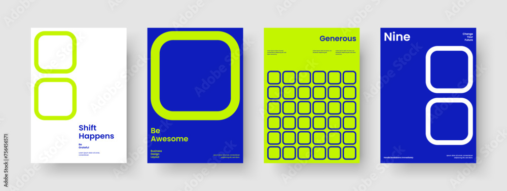 Abstract Book Cover Design. Modern Banner Template. Isolated Flyer ...