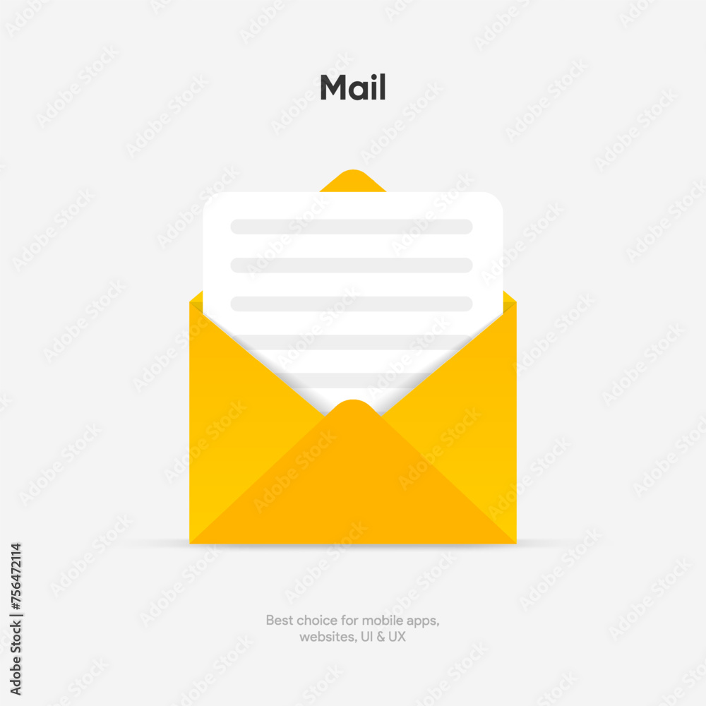 New message notification concept on realistic smartphone mockup. New ...