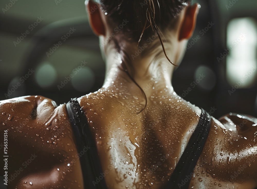 Fitness begins where your comfort zone ends. Close up of a female ...