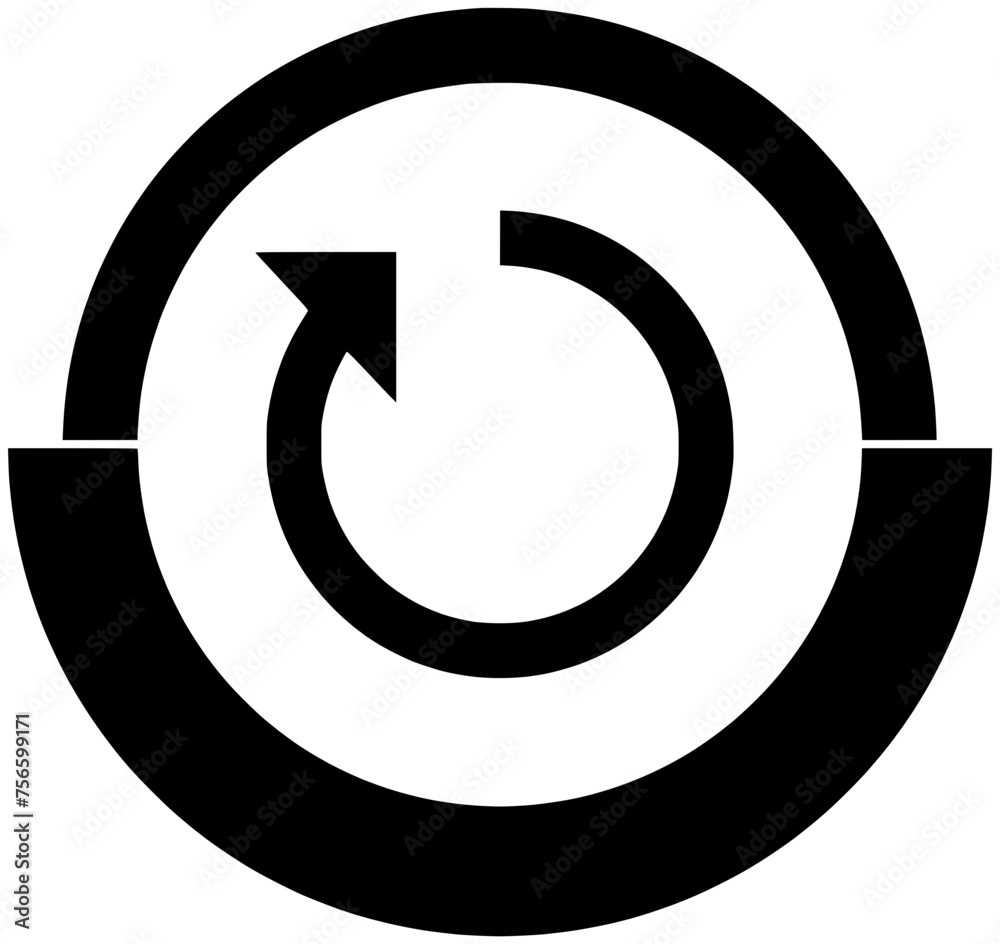 refresh illustration info silhouette secure logo secret icon safety outline safe system rotation ...