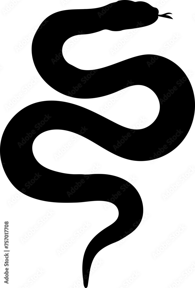 Snake Silhouette SVG Tree Snake Green Snake Chinese horoscope vector ...