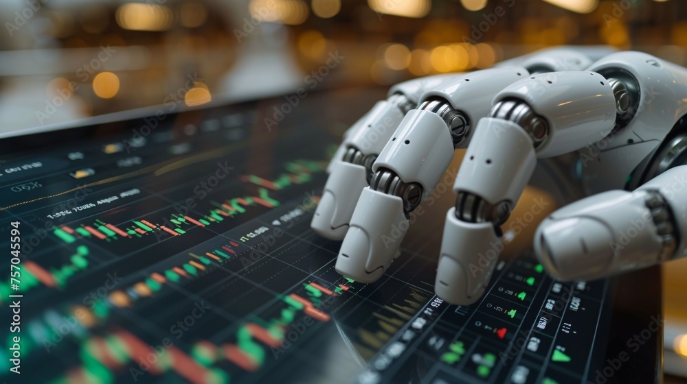 Automated stock trading using an AI robot that analyzes candlestick ...