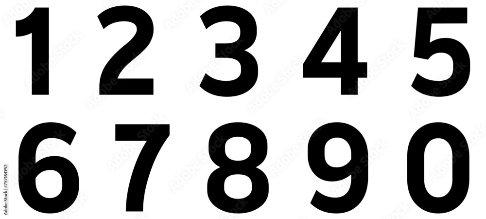 Numbers alphabet letters font black designs for logo, Poster ...