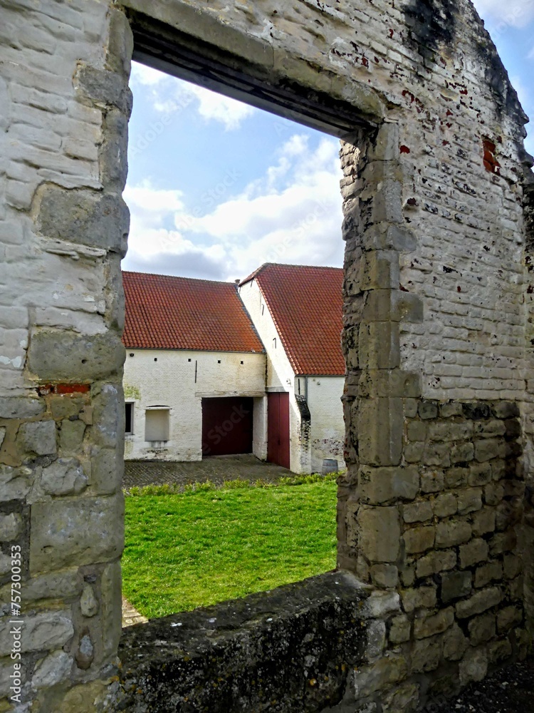 Foto de Stock Waterloo, March 2024 - Visit to the Hougoumont farm ...